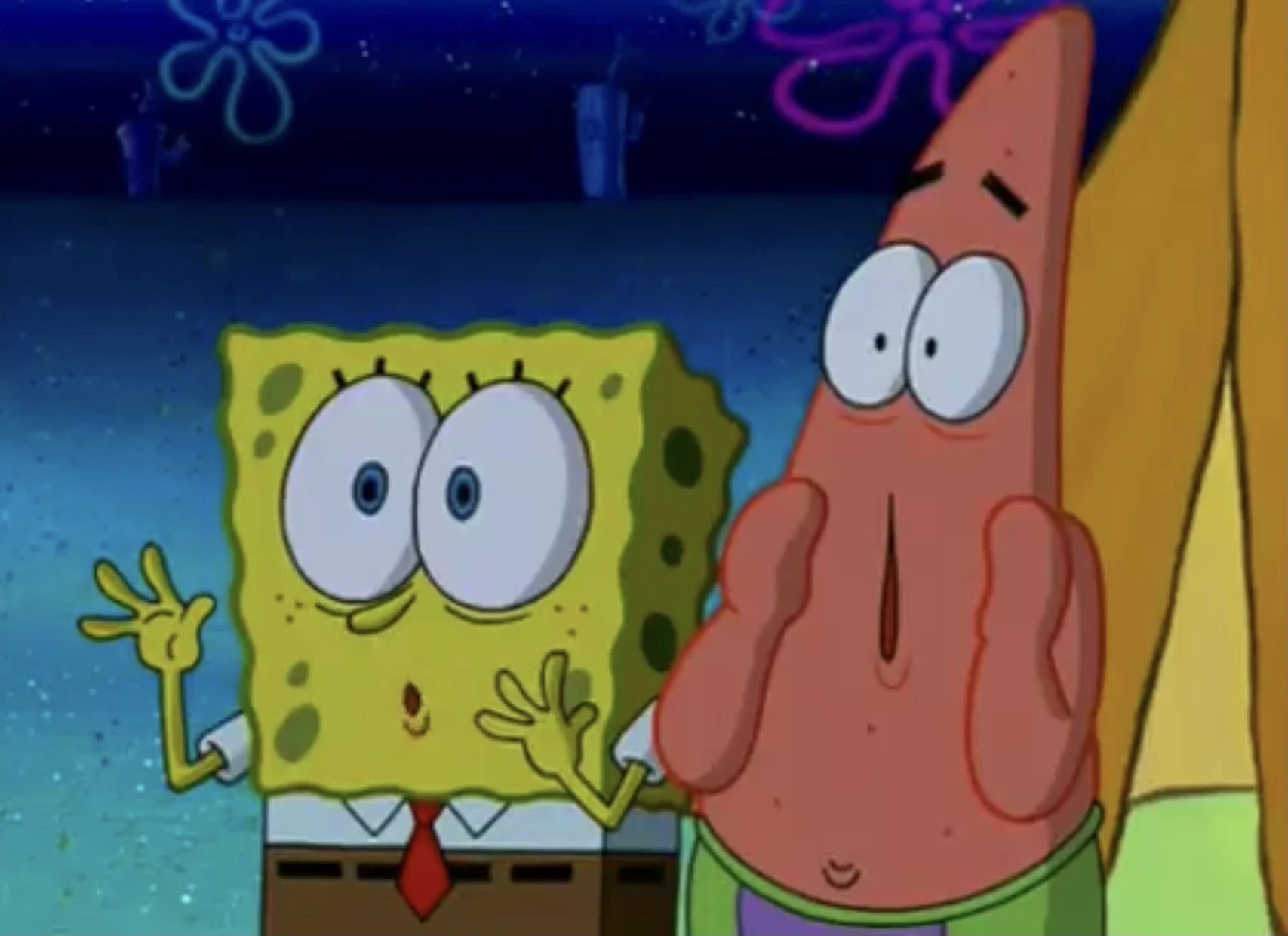 Why are SpongeBob and Patrick making those faces? (Wrong answers only ...