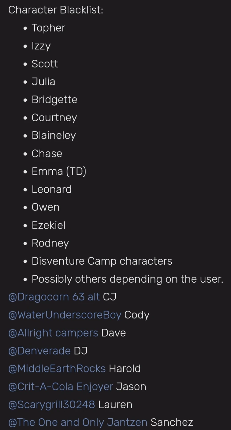 TDAB Signups Continued (2 Spots open) | Fandom