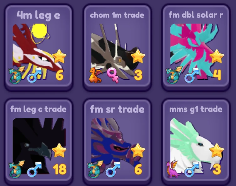 trading these! (themed dragons & fm leg c/leg e/ dbl!) | Fandom