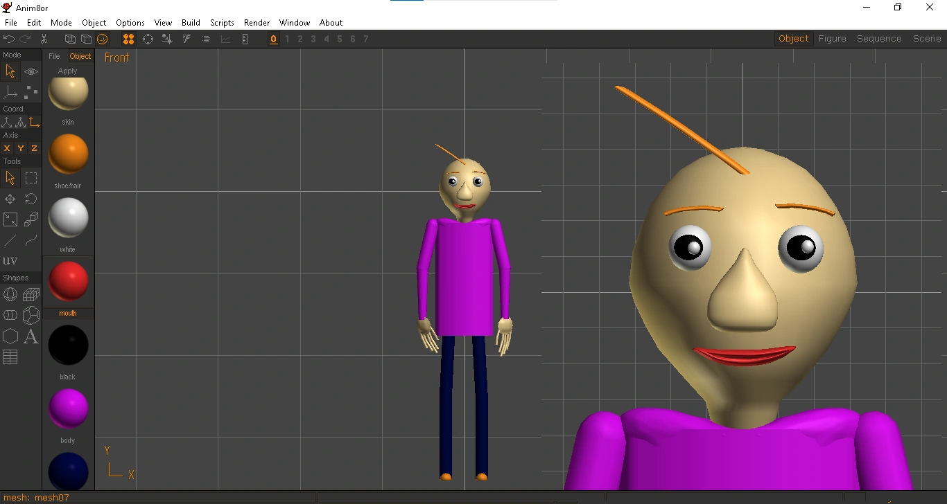 I made a recreation of the purple baldi | Fandom