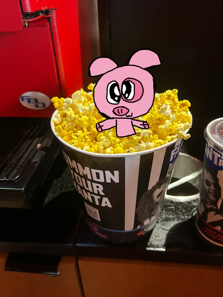 Daizzi on a popcorn bucket | Fandom