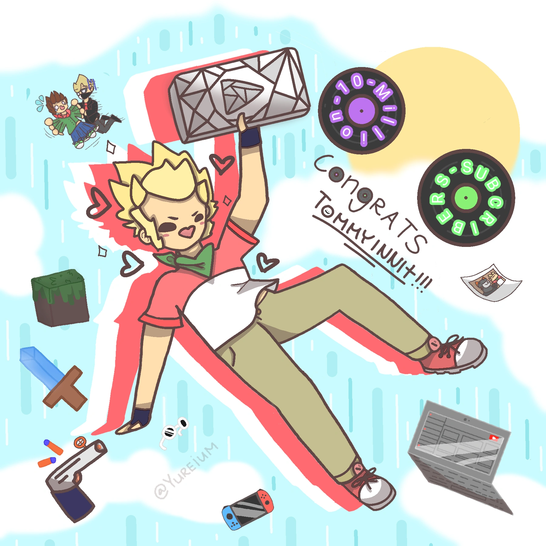 Tommyinnit Pog 10 Mil Subs Art + Original Character Art (Mona) | Fandom