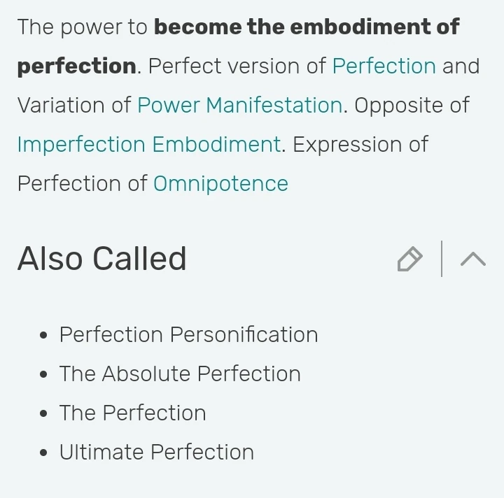 Questioning Perfection Embodiment | Fandom