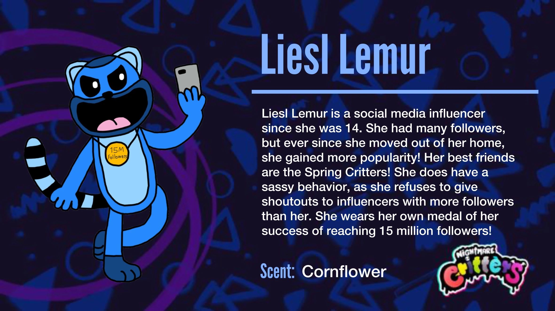 My 2nd Nightmare Critters OC: Liesl Lemur | Fandom