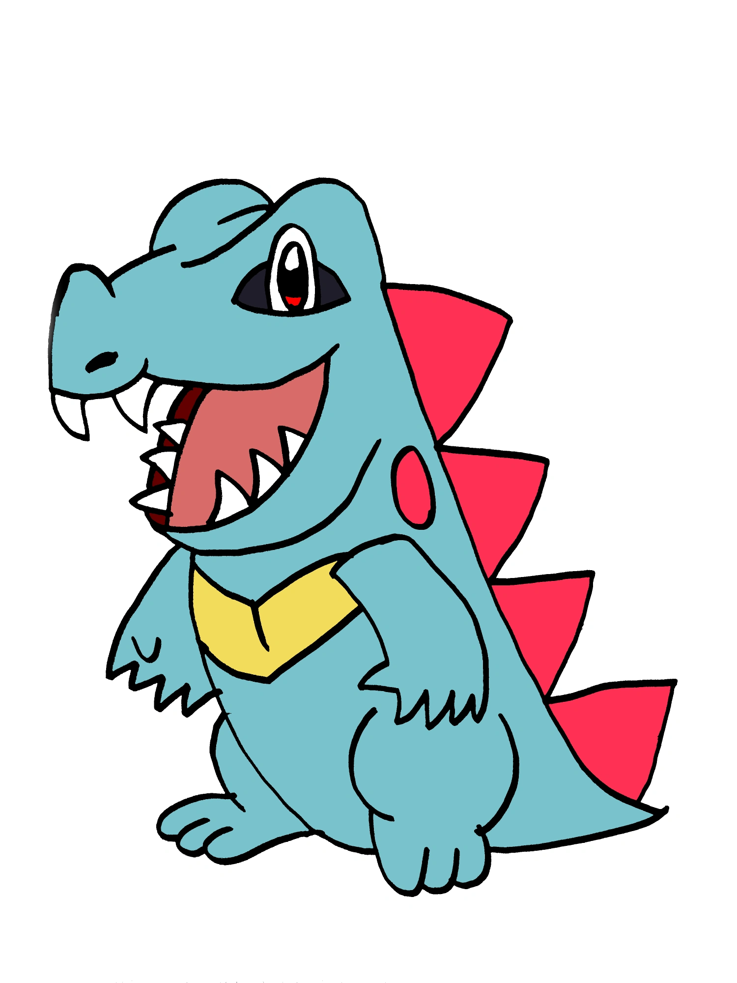 My drawing of Totodile | Fandom