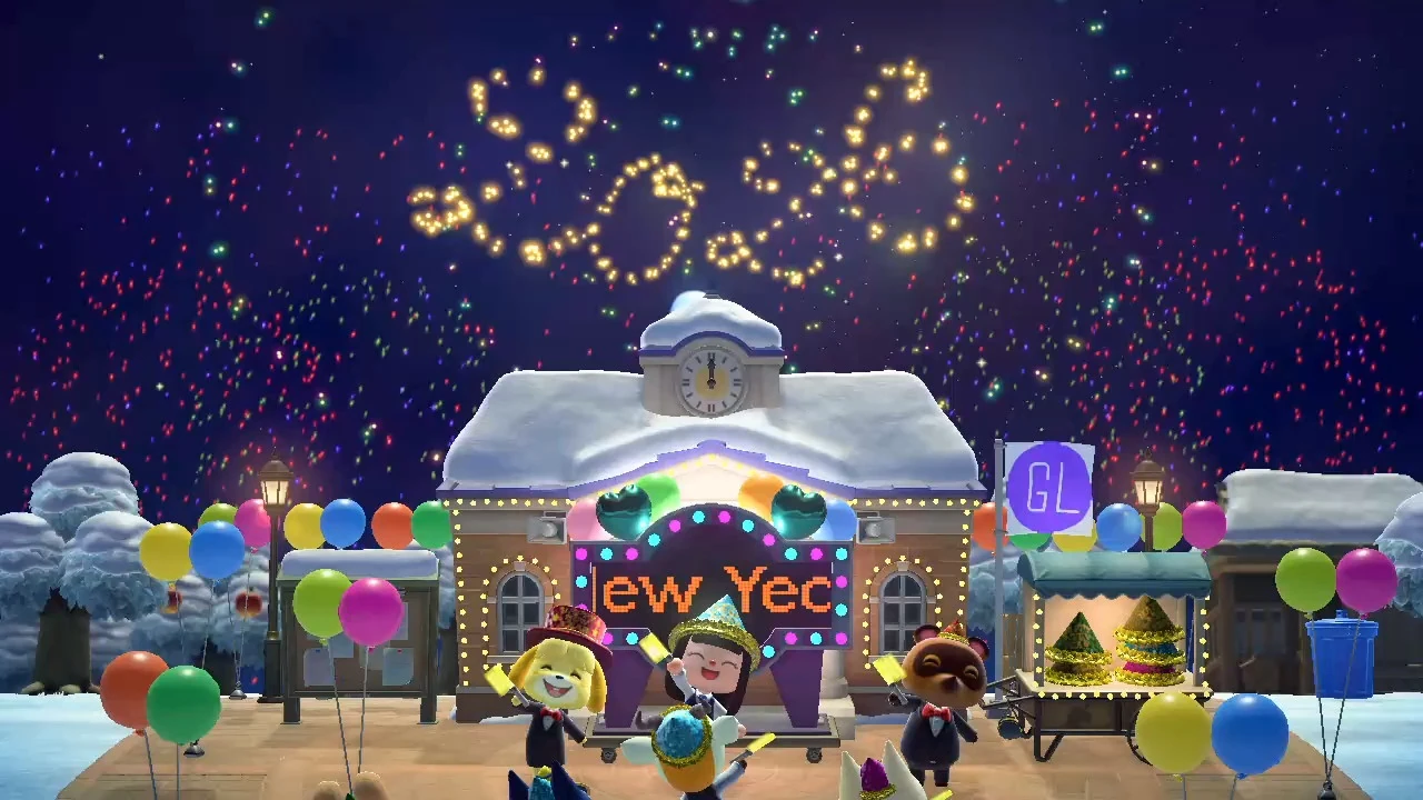 Happy new year from me and my villagers 🎉🎆🎇 | Fandom