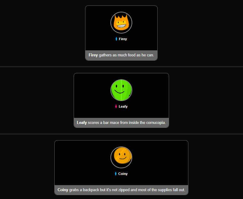 BFDI Hunger Games 1 | Fandom