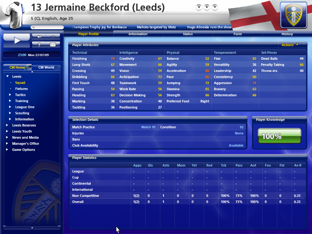 Player | Championship Manager Wiki | Fandom