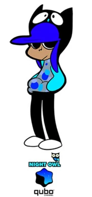 Qubo Night Owl-tan | Channel-tans Wiki | Fandom
