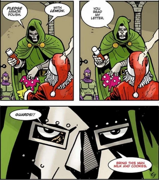 Dr. Doom Invites Santa To His Castle | Chaos Wiki | Fandom