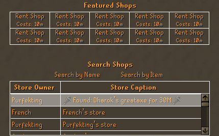 Player Owned Shops | Chaos Wikia | Fandom