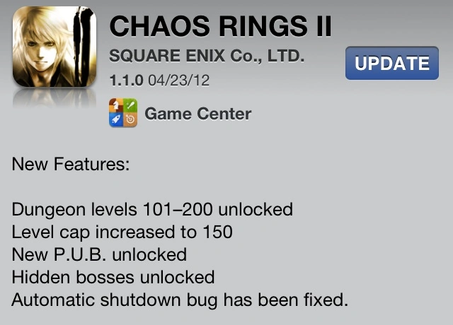 Chaos Rings II patch 1.1.0 | Chaos Rings Wiki | Fandom