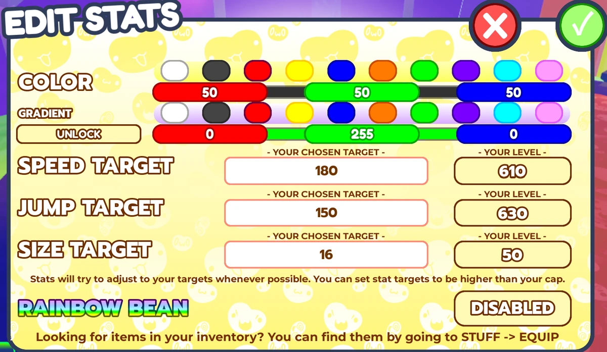 Customization | Chaotic Bean Simulator Wiki | Fandom