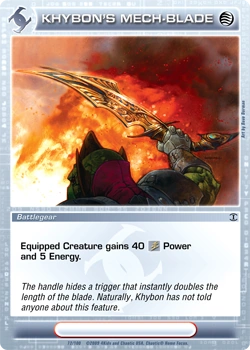 Khybon's Mech-Blade | Chaotiki | Fandom