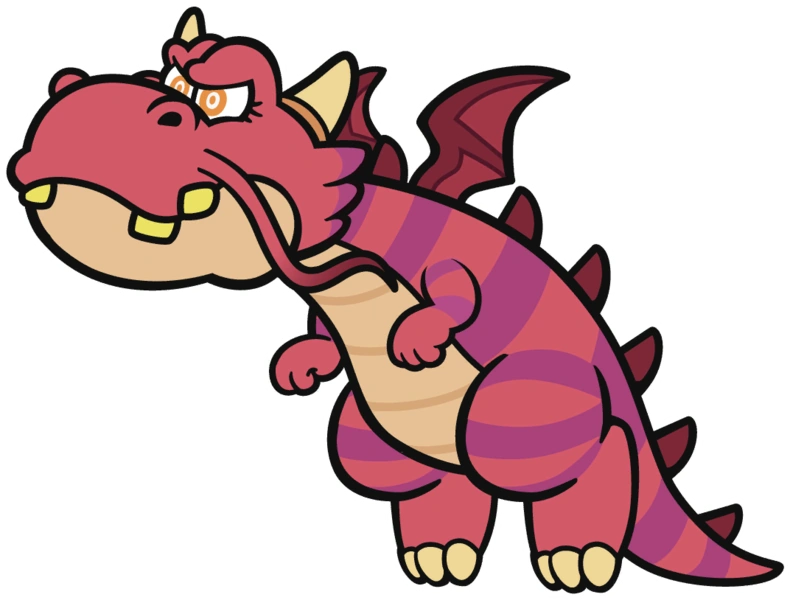 Paper Draggadon (Mario) | Character catalogue Wiki | Fandom