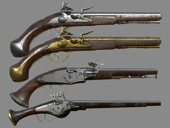 Flintlock pistol | Character scale & debate Wiki | Fandom