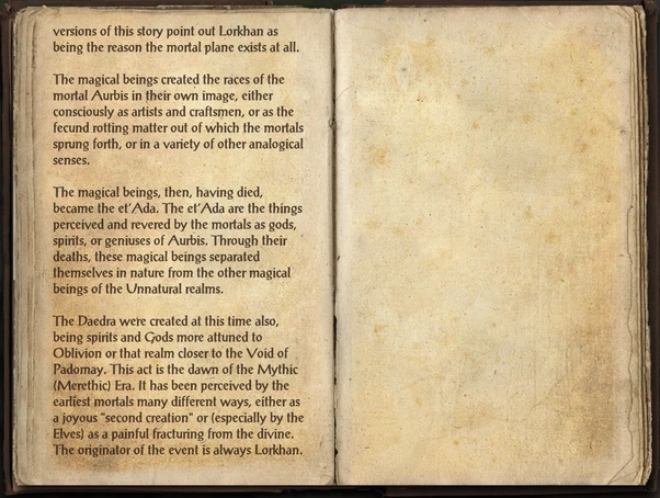 User blog:GZ Infinity/The Elder Scrolls' Cosmology and Metaphysics ...