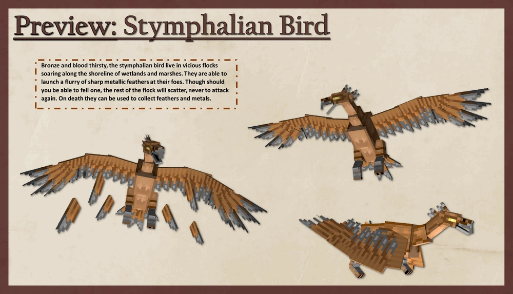 Stymphalian Bird (Canon, Ice and Fire, Modded Minecraft ...