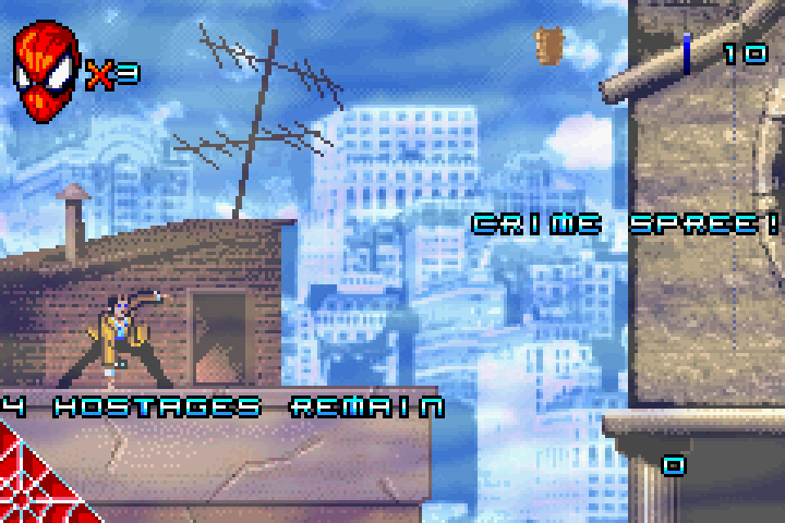 Spiderman (Canon Spiderman Trilogy GBA )/ Bluejeans15 | Character Stats ...