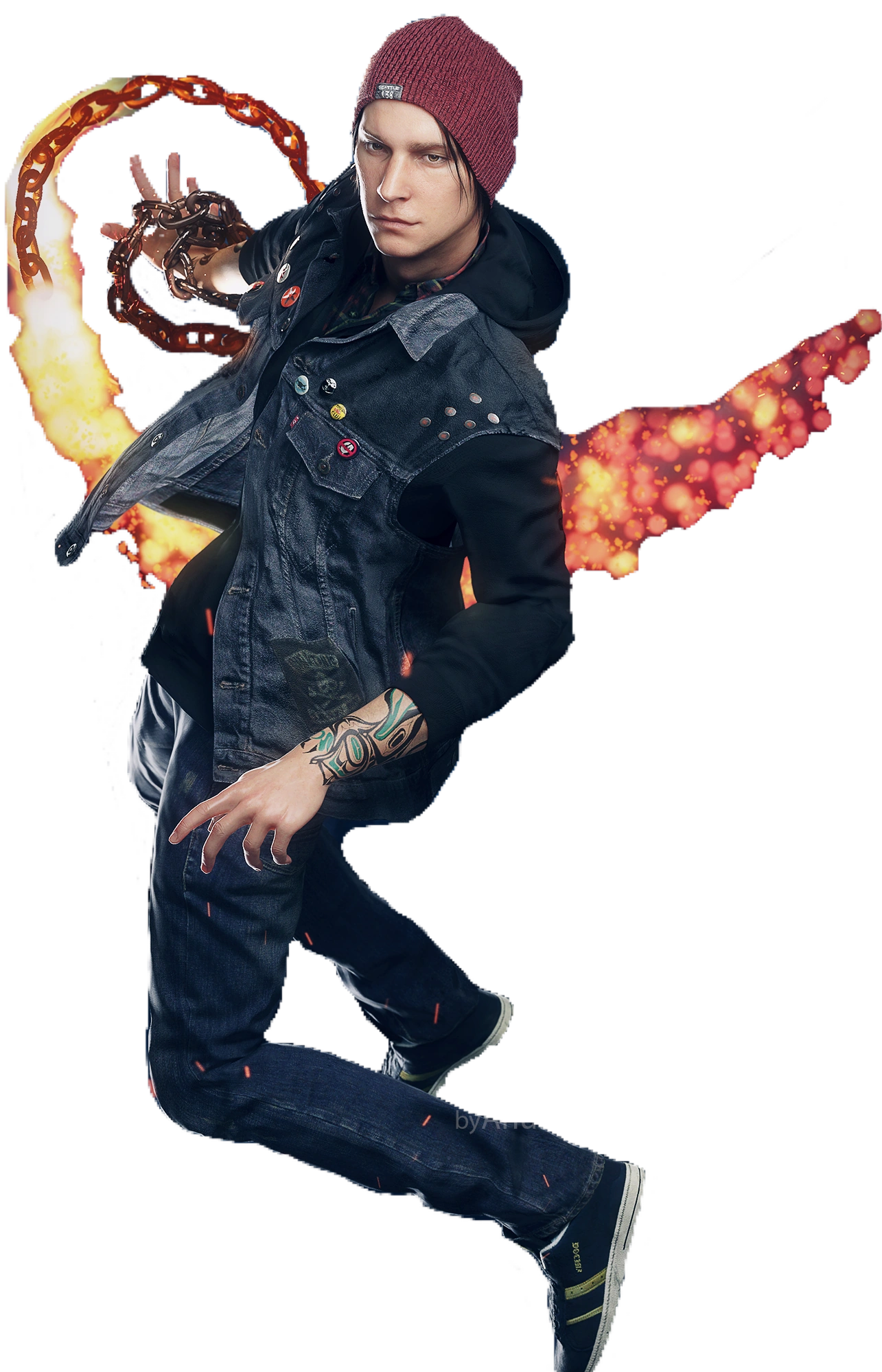 Infamous Second Son Delsin Rowe Render