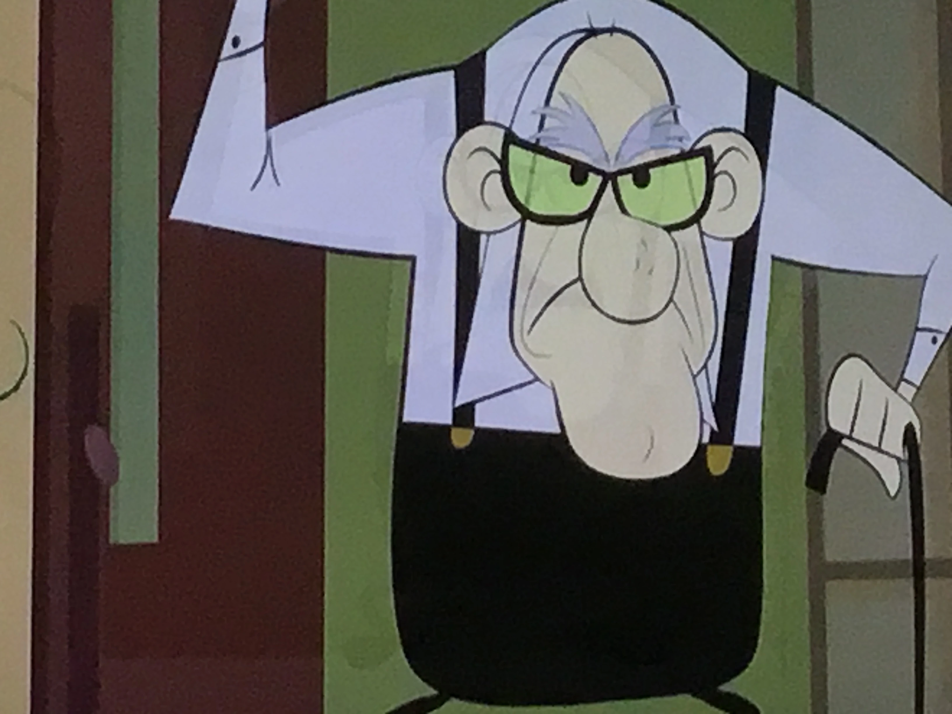 Grumpy Old Man Cartoon Character