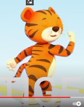 Tiger cartoon characters store