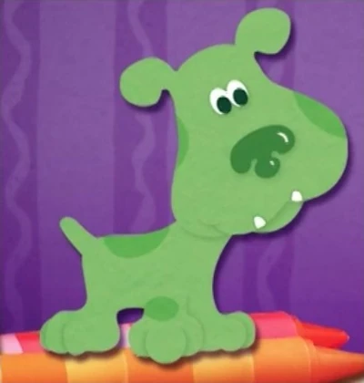 blues clues how to draw green puppy