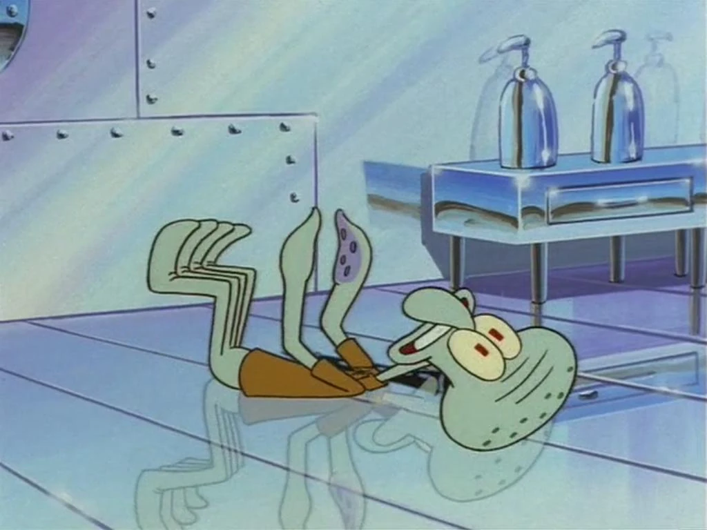 Squidward Tentacles Sad