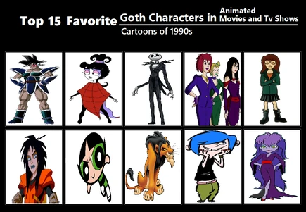 Top 10: Animated Goth Characters in the 90s | Fictional Characters Wiki ...