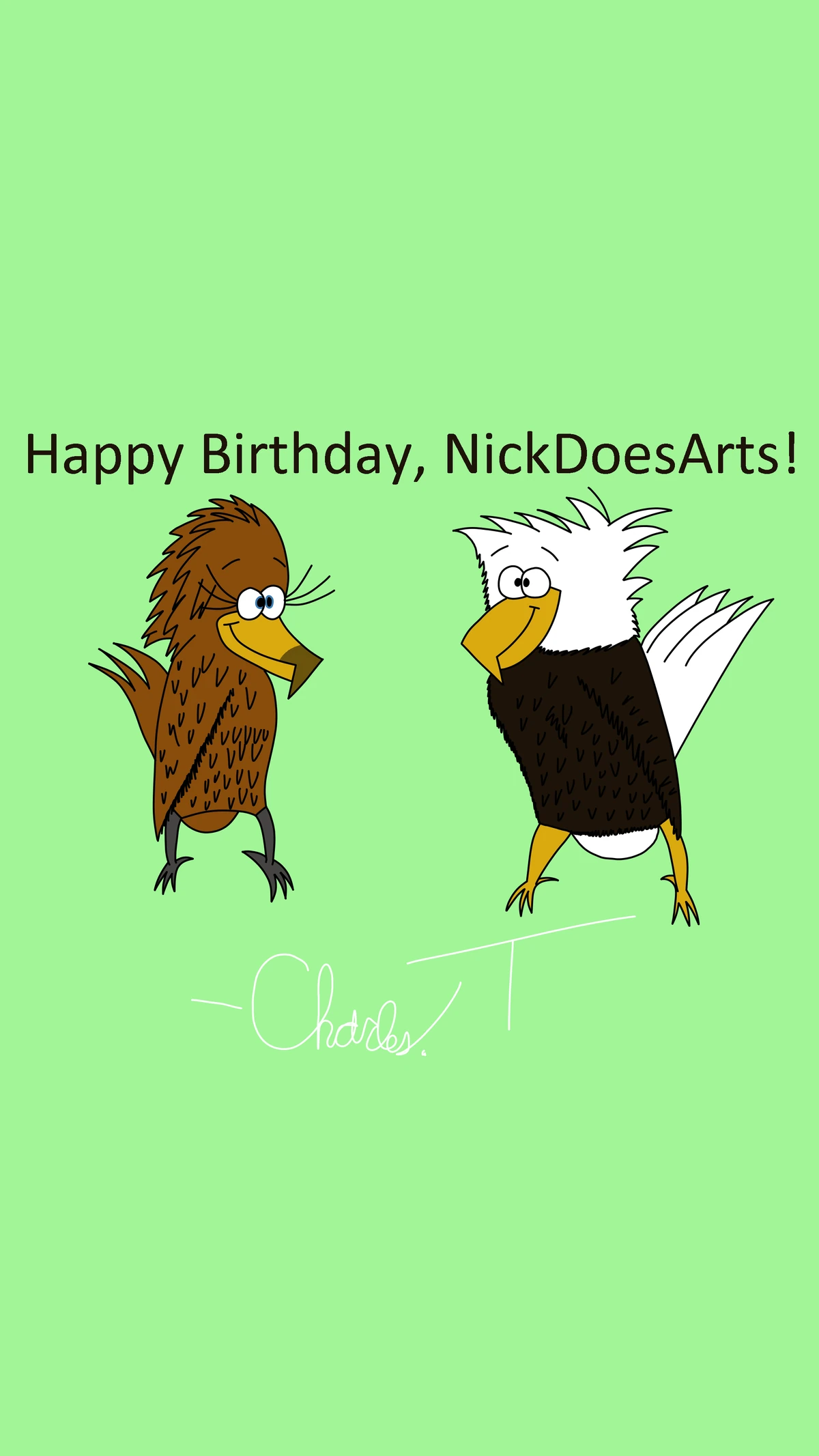 User blog:Charcoal Rabbit/Happy Birthday, NickDoesArts | Charcoal ...