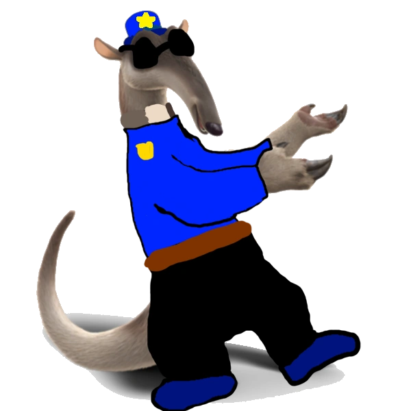 Bad Cop Charlie The Anteater | Charlie The Anteater Characters Wiki ...