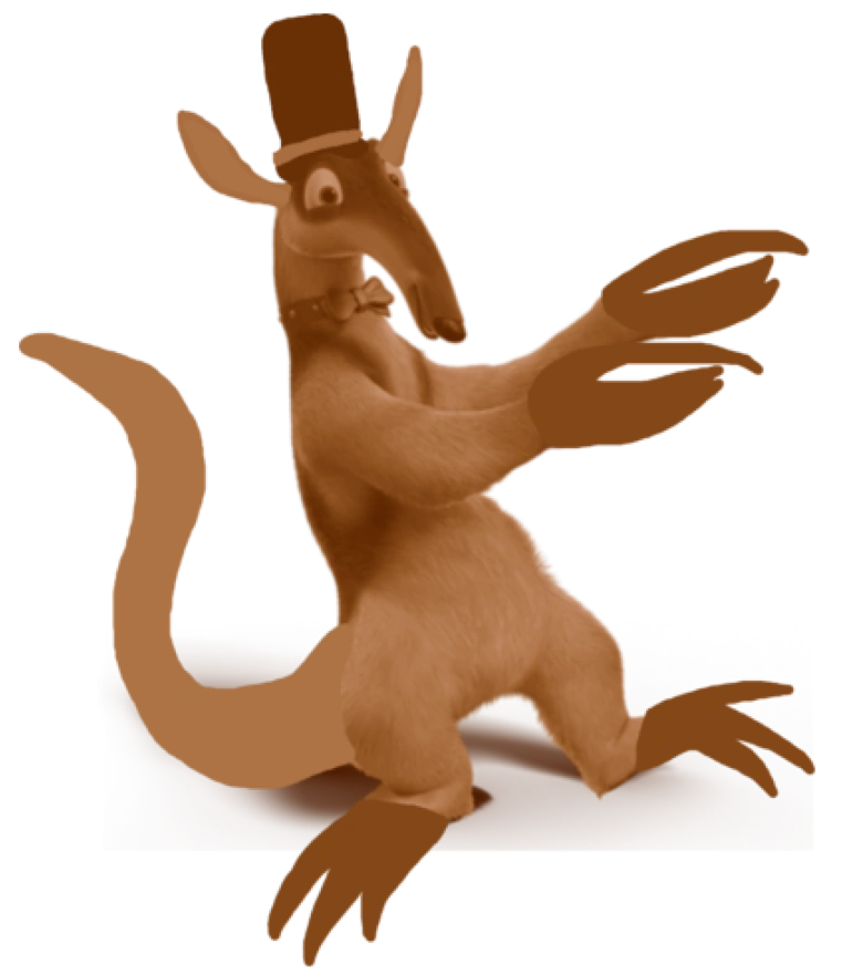 Giga Chocolate Charlie The Anteater | Charlie The Anteater Characters ...