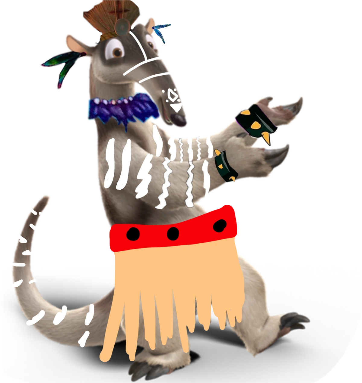 Tribal Warrior Charlie the Anteater | Charlie The Anteater Characters ...