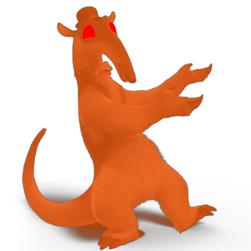 Dark Pumpkin Charlie The Anteater | Charlie The Anteater Characters ...