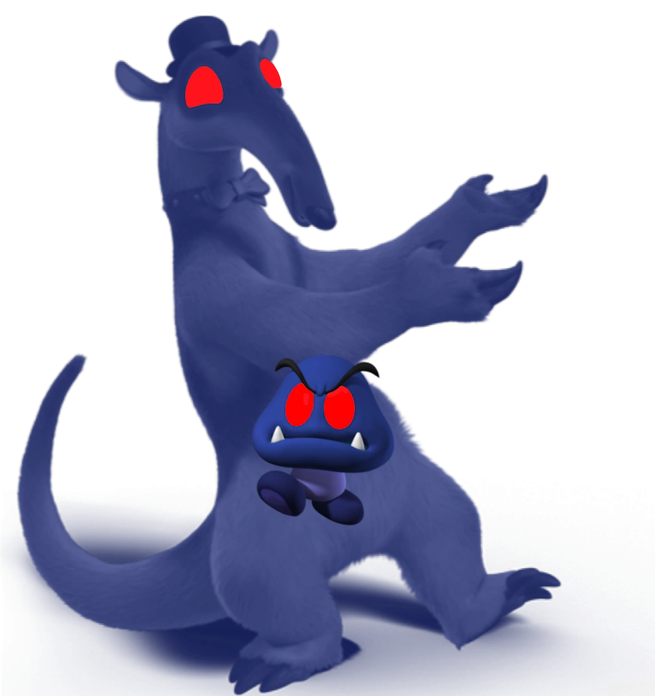 Dark Goomba Charlie The Anteater | Charlie The Anteater Characters Wiki ...