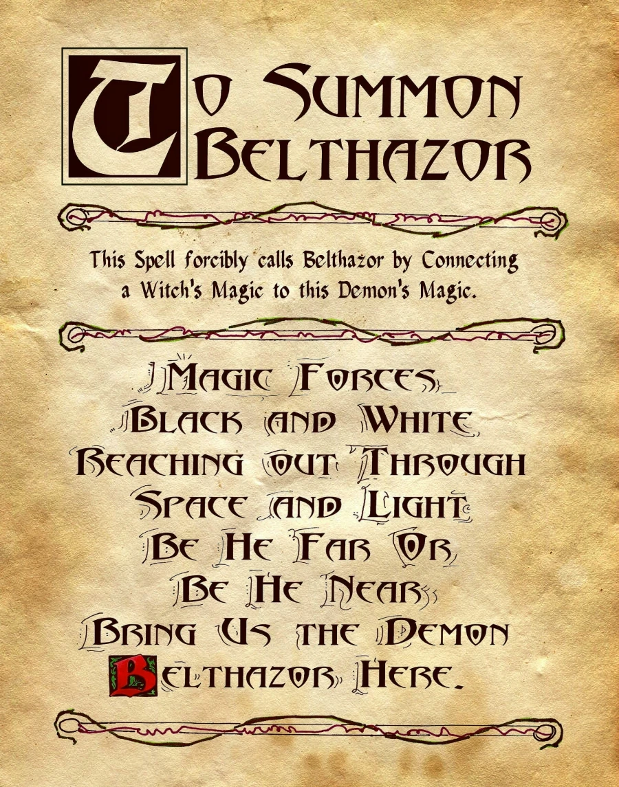 To Summon Belthazor | Charmed Book of Shadows Wiki | Fandom