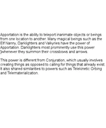 Apportation | CharmedEverAfter Wiki | Fandom