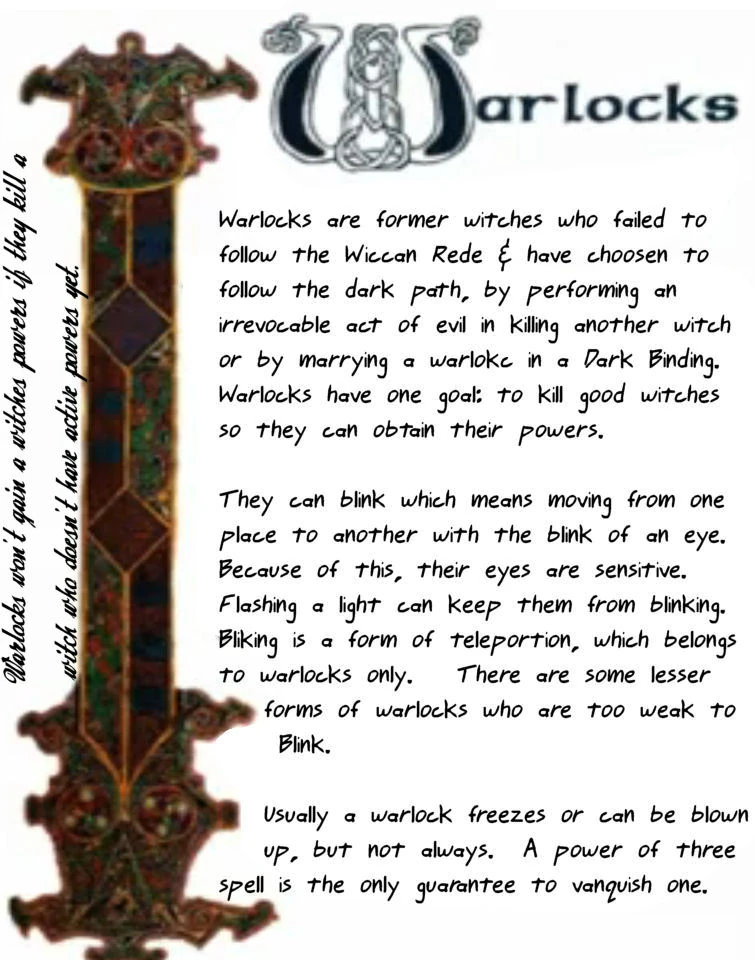 Warlocks | CharmedEverAfter Wiki | Fandom