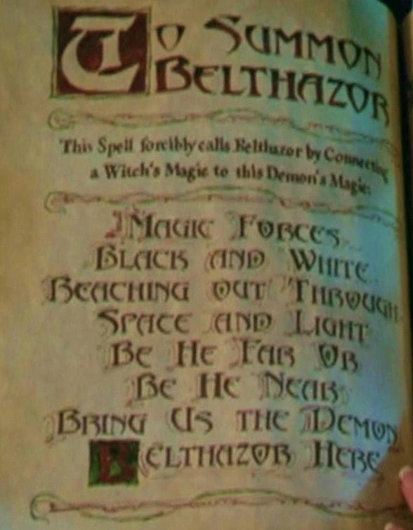 To Summon Belthazor | The Charmed Legacy Wiki | Fandom
