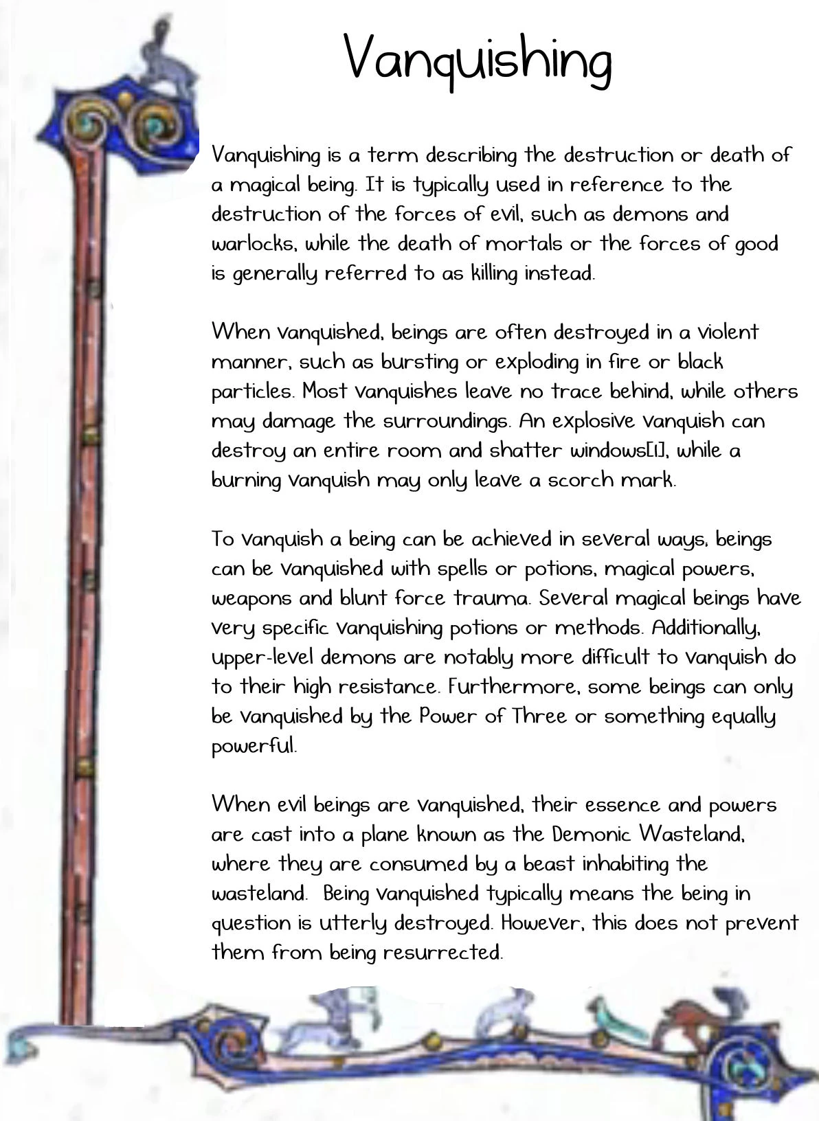 Vanquishing | CharmedWorldRPG Wiki | Fandom