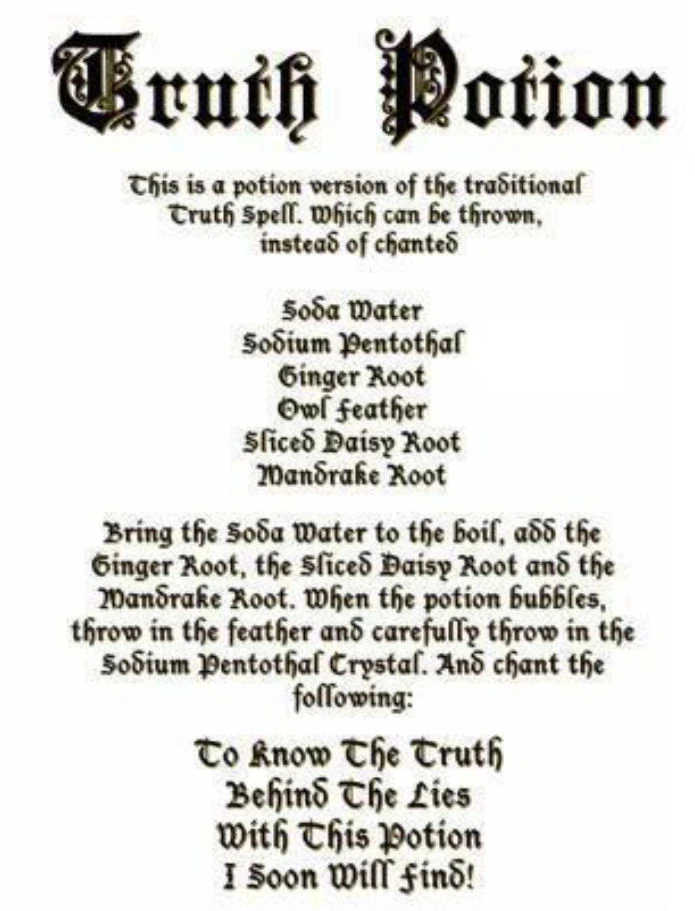 Truth Potion | CharmedWorldRPG Wiki | Fandom