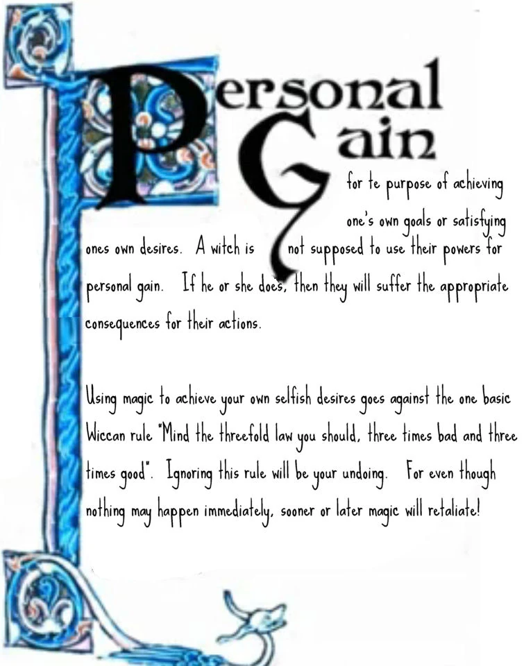 Personal Gain | CharmedWorldRPG Wiki | Fandom