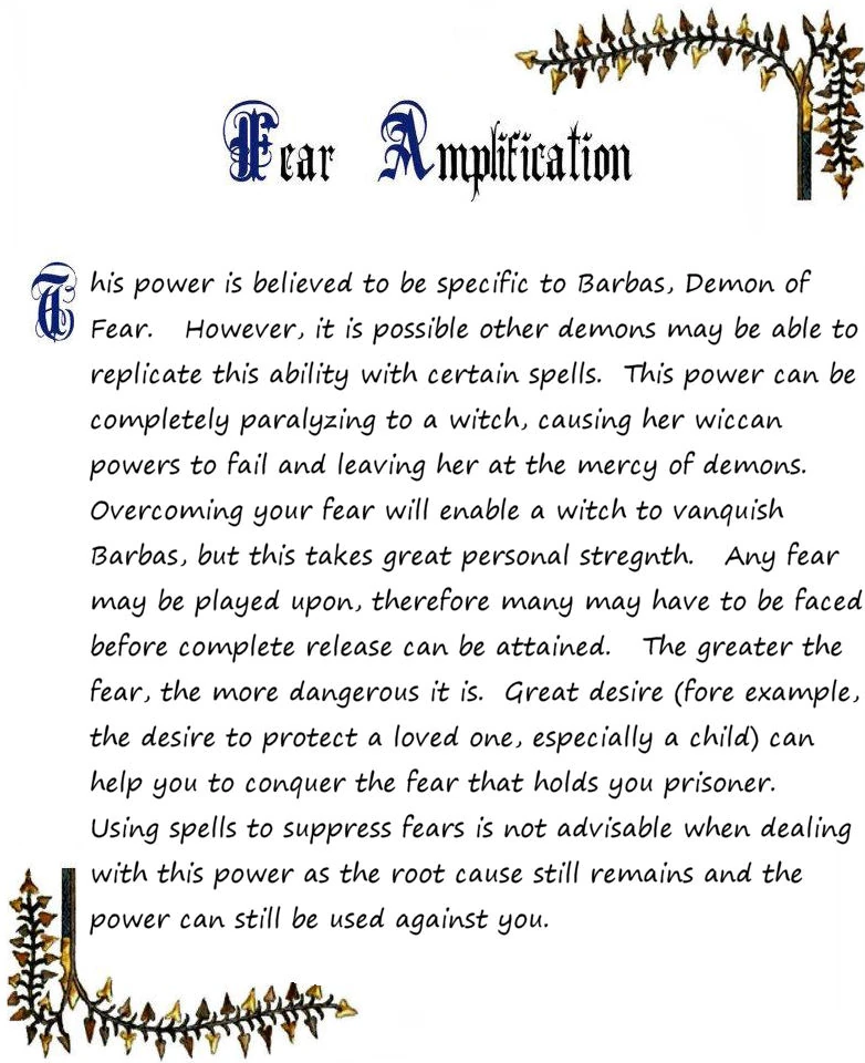 Fear Amplification | CharmedWorldRPG Wiki | Fandom