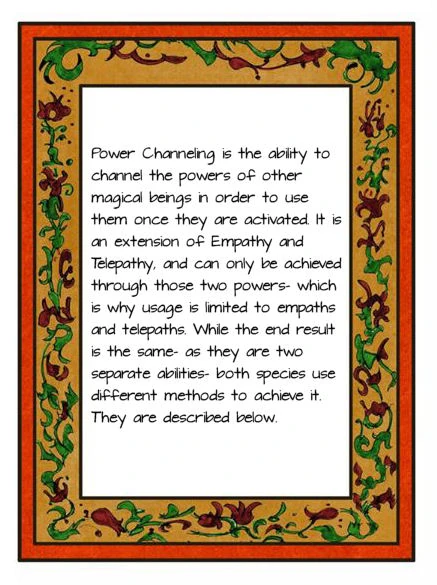 Power Channeling | CharmedWorldRPG Wiki | Fandom