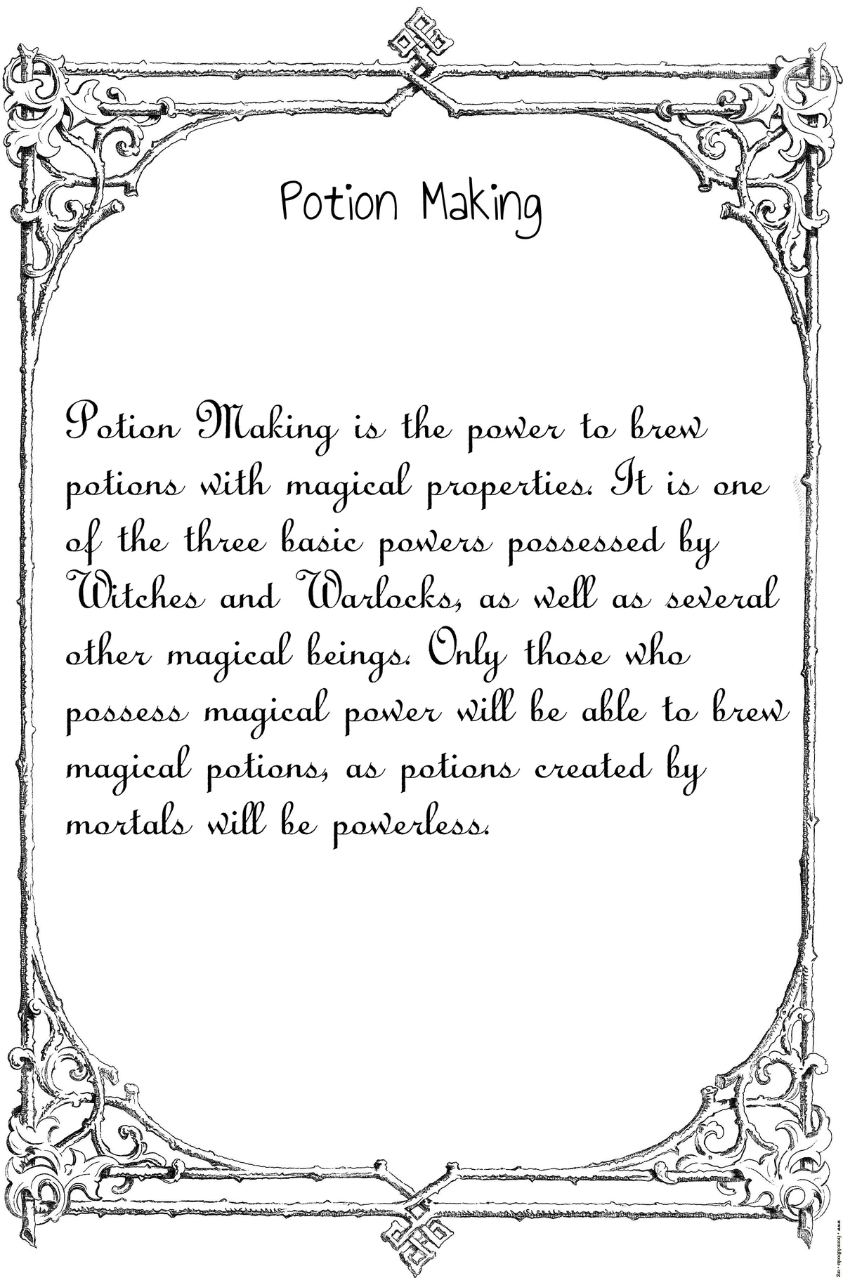 Potion Making | CharmedWorldRPG Wiki | Fandom