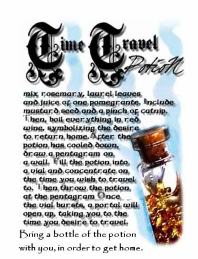 Time Travel Potion | CharmedWorldRPG Wiki | Fandom