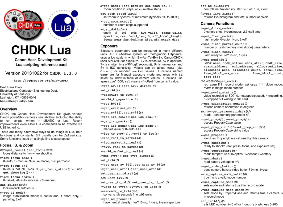 CHDK Lua Reference Card | CHDK Wiki | Fandom