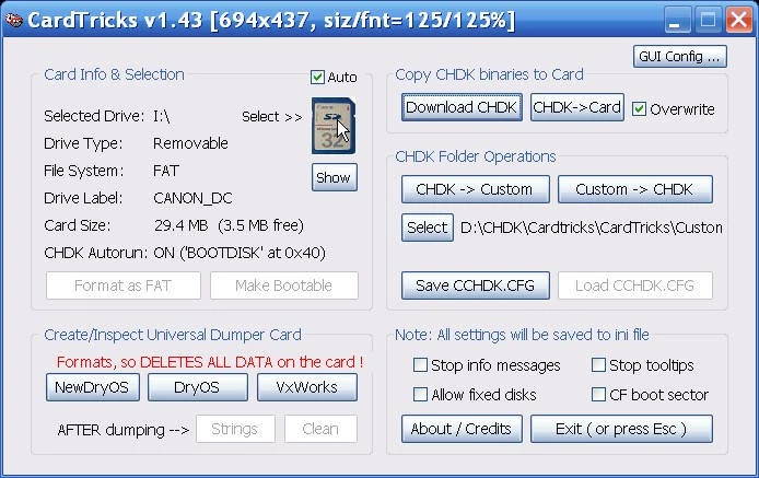 CHDK/Installing with Cardtricks | CHDK Wiki | Fandom