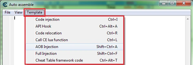 Auto Assembler Templates | Cheat Engine Wiki | Fandom