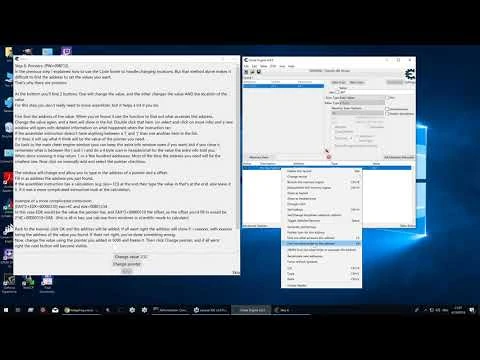 Cheat Engine Tutorial Step 6: Single Level Pointer | Cheat Engine Wiki ...
